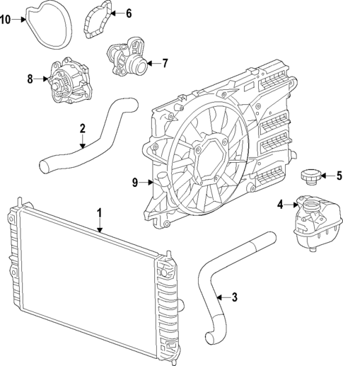 Cooling System for 2018 Chevrolet Malibu | GM Parts Center