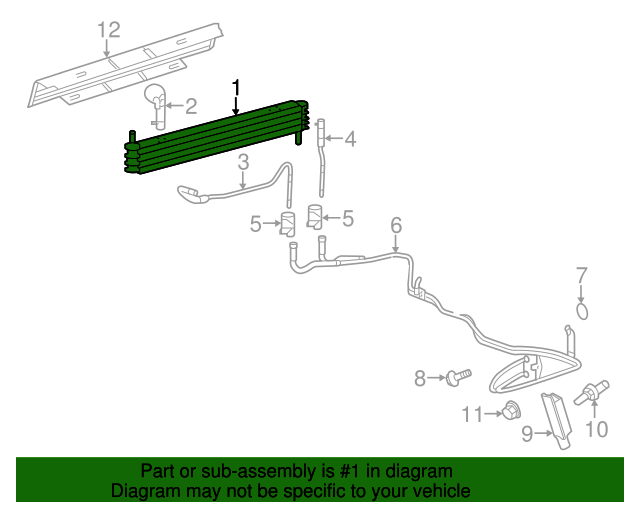 2007-2017 Ford Trans Cooler DL3Z-7A095-A | OEM Parts Online