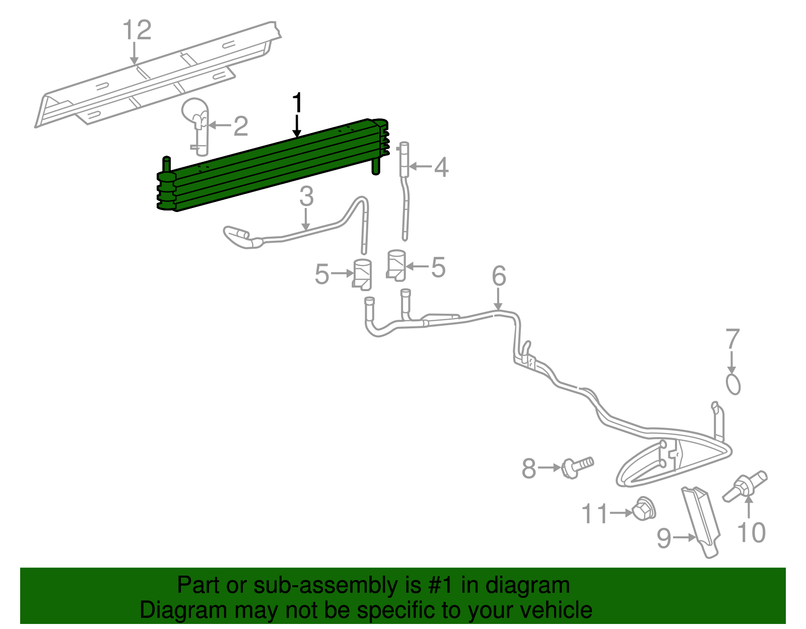 Original 2007-2017 Ford Trans Cooler DL3Z-7A095-A | Levittown Ford Parts