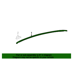 2011-2015 Lexus CT200h Roof Molding 75556-76020-A0 | AutoNationParts.com