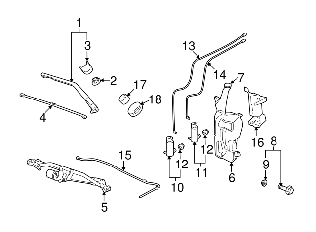 22793882 - Windshield Wiper Blade, 22 in 2008-2014 GM | Chevrolet Parts ...