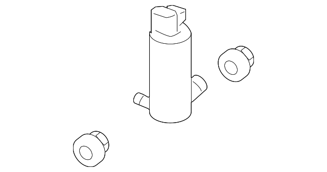 GM 20999343 Rear Window Washer Pump | Genuine GM & AC Delco OEM Parts ...