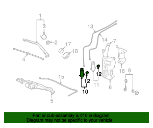 20999342 - Windshield Washer Pump 2011-2014 GM | AutoNationParts.com