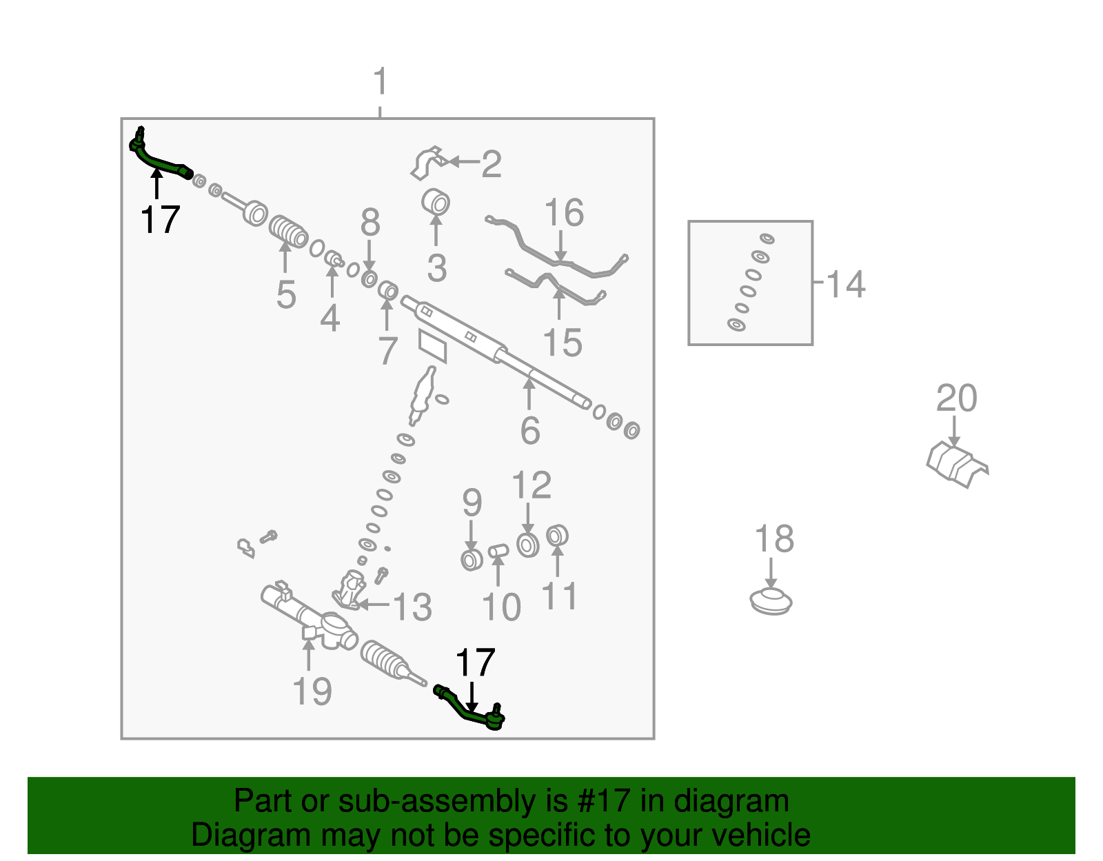 56820-3K500 - Outer Tie Rod - 2008-2011 Hyundai | World OEM Parts Hyundai