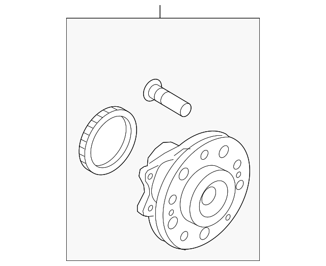 Genuine Hub & Bearing Assembly for 2011-2017 Hyundai | Part# 52710 ...