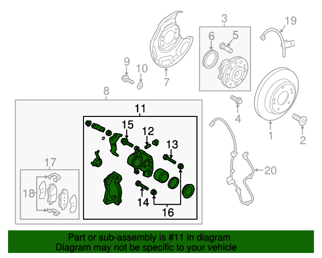 58310-2VA30 - Caliper - 2012-2017 Hyundai Veloster | World OEM Parts ...