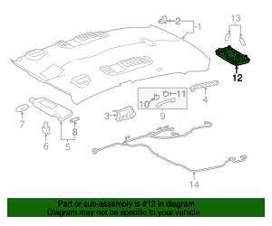 2013-2018 Toyota Dome Lamp 81360-06060-A1 | Toyota Parts Center