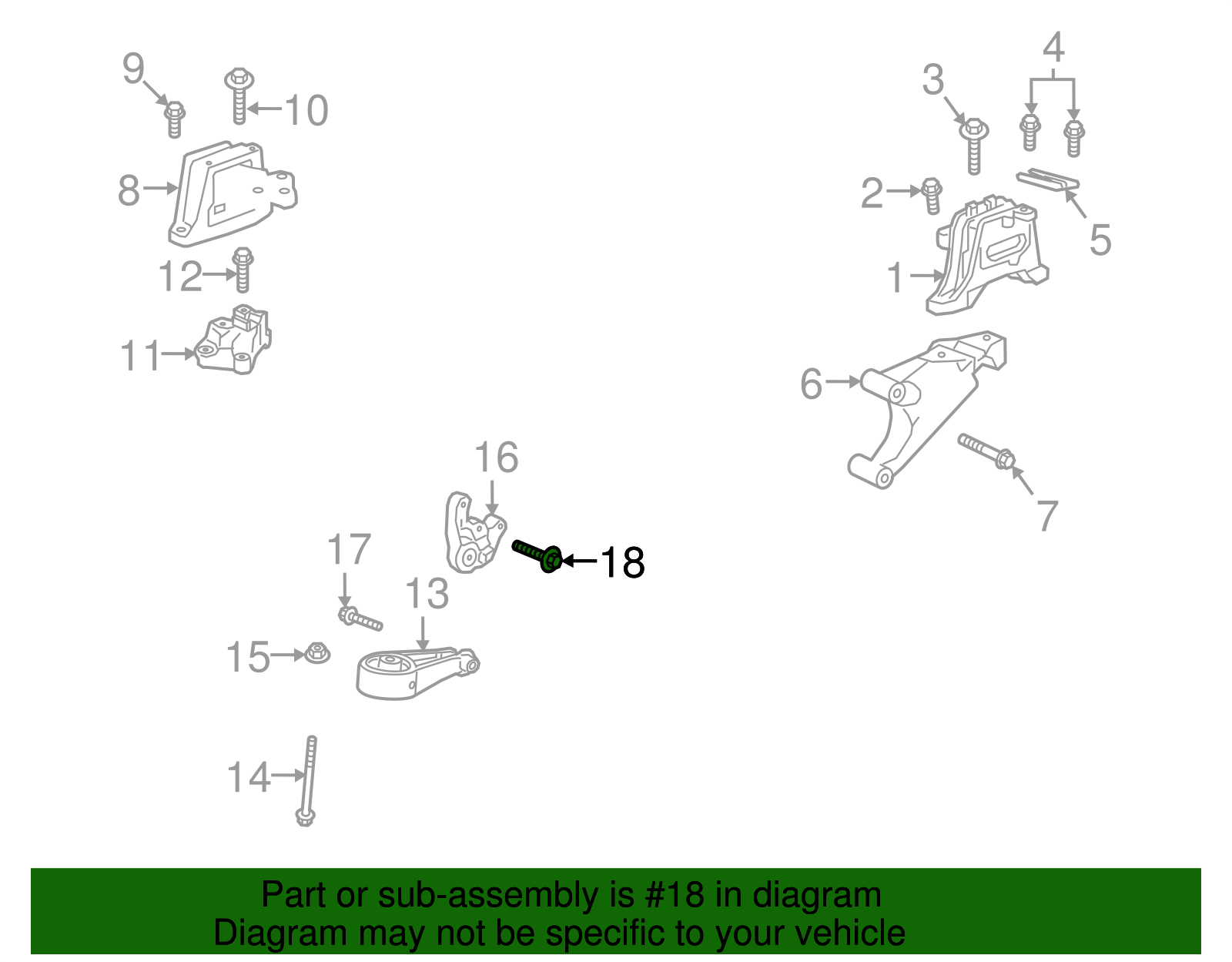 2018-2025 GM M12x1.75x56 Multi-Purpose Bolt 11610906 GM | GMPartsDirect.com