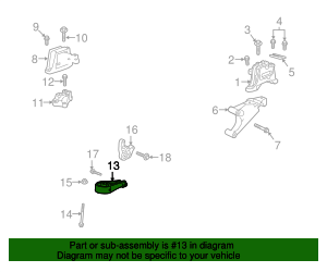 2018-2024 GM (Replaces 84146942) Transmission Mount Strut 86804556 GM ...