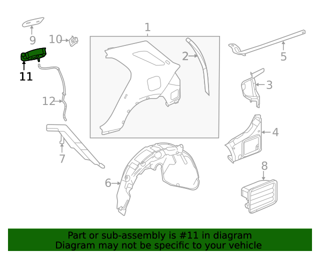 167-630-00-00 - Fuel Pocket 2020-2024 Mercedes-Benz | Mercedes-Benz USA ...