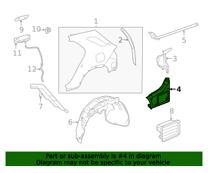 167-630-64-03 - Quarter Panel Extension 2020-2024 Mercedes-Benz ...