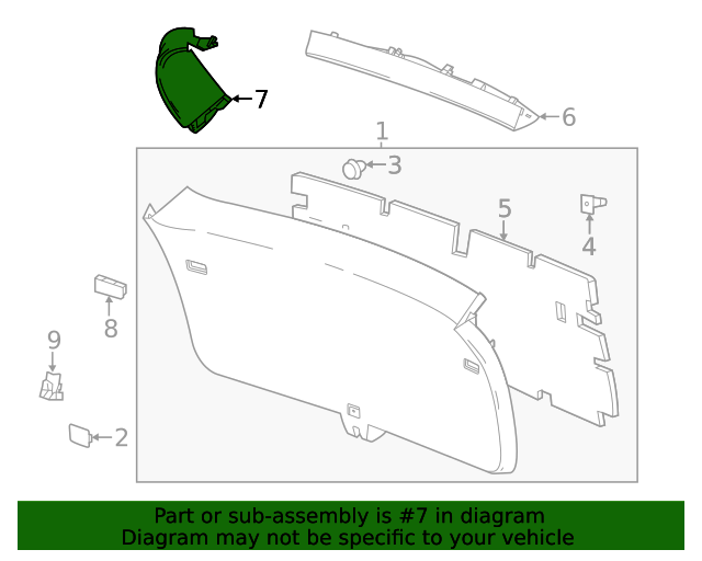 84710089 - F Panel GM 2020-2023 Cadillac XT6 | Parts for Sale Online