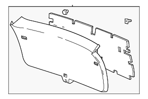 2020-2022 Cadillac XT6 Lower Gate Trim 84797674 | GMPartsDirect.com