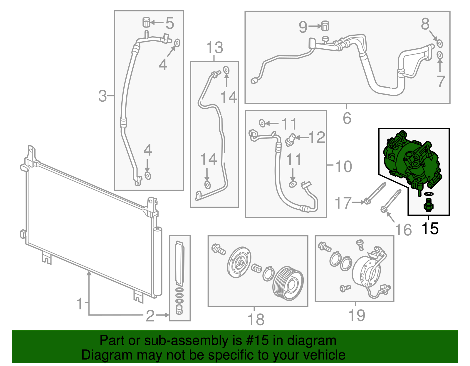 38810-5PH-A01 - A/C Compressor 2017-2019 Honda CR-V | AutoNation Parts