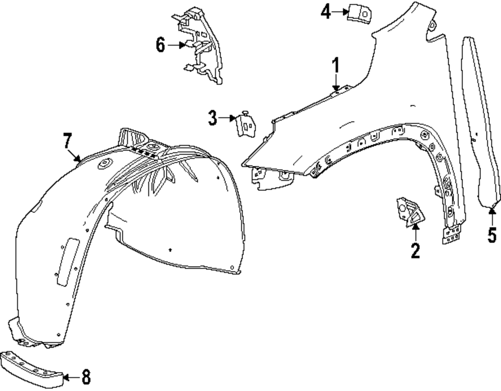 2025 Buick Enclave Deflector 84869149 | OEM Parts Online