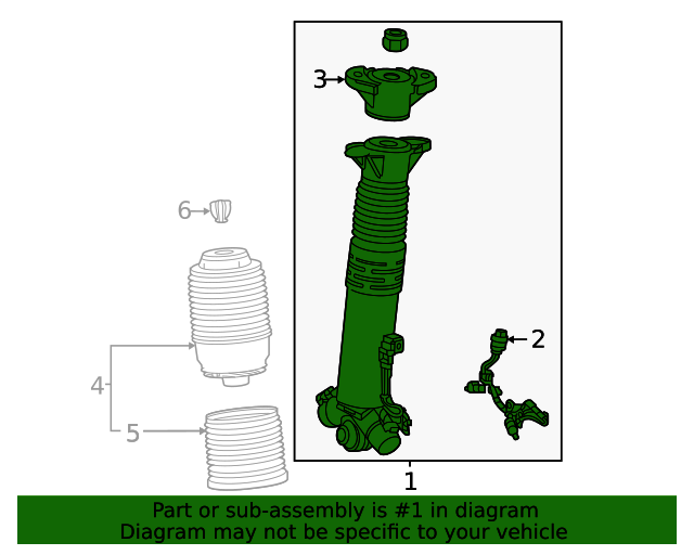 167-320-62-04 - Shock Absorber 2020-2023 Mercedes-Benz ...