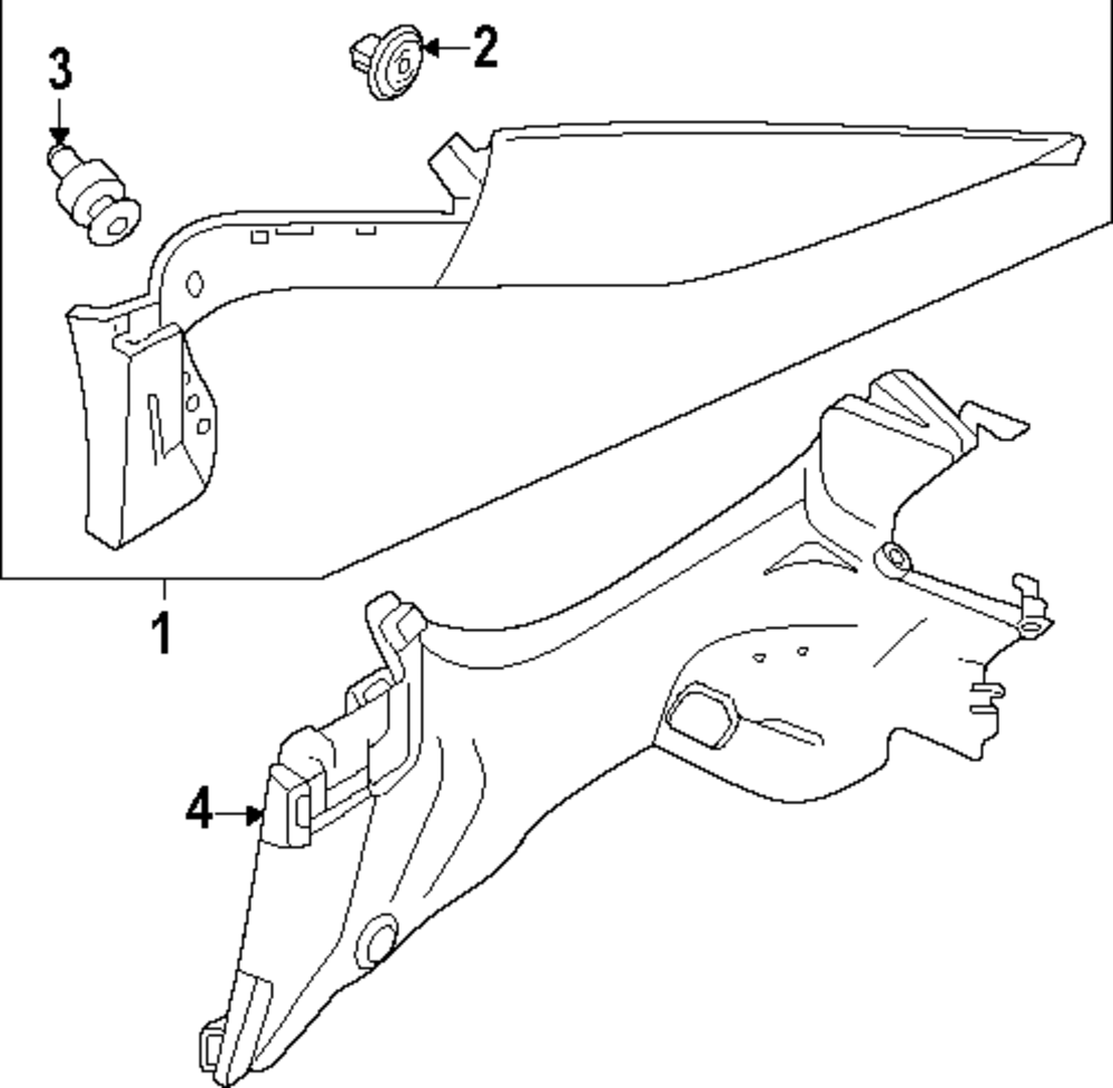 2023-2025 Honda Accord Upper Center Pillar Trim Clip 91561-30A-A01 ...