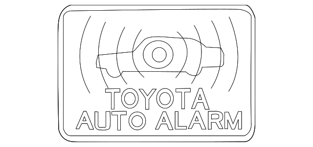 Genuine Toyota Anti-Theft Label part# 74515-06010 for 2007-2025 Toyota ...