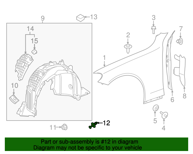000-991-41-40 - Fender Liner Rivet 2014-2024 Mercedes-Benz | Mercedes ...