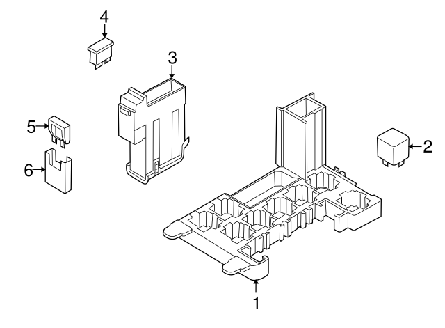 4L1-937-503 - Relay Plate 2007-2015 Audi Q7 | Audi OEM Parts