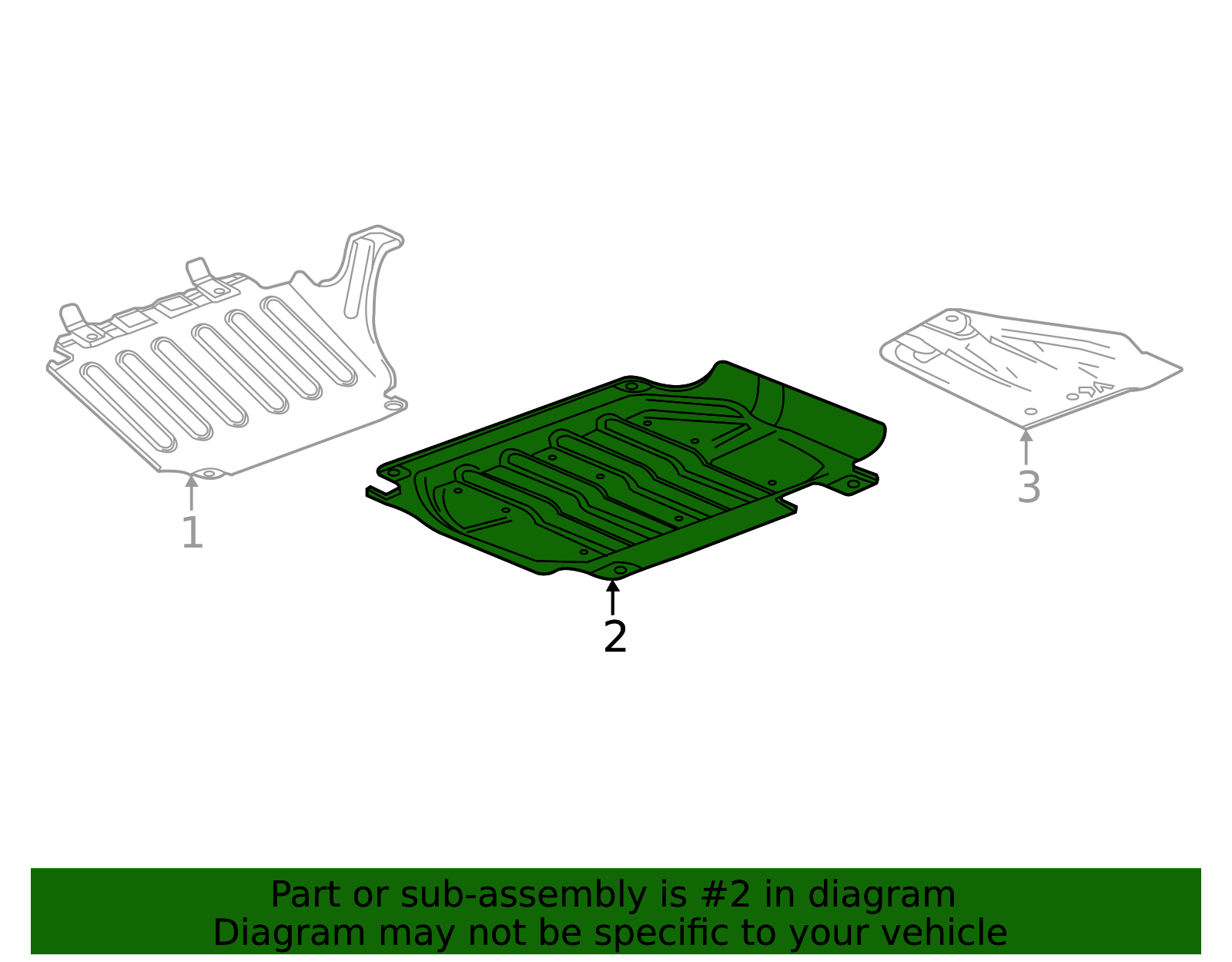2021-2024 GM Underbody Skid Shield 84623057 GM | GMPartsDirect.com