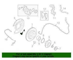 34211164044 - Splash Shield Bolt 1999-2021 BMW | Genuine BMW Parts