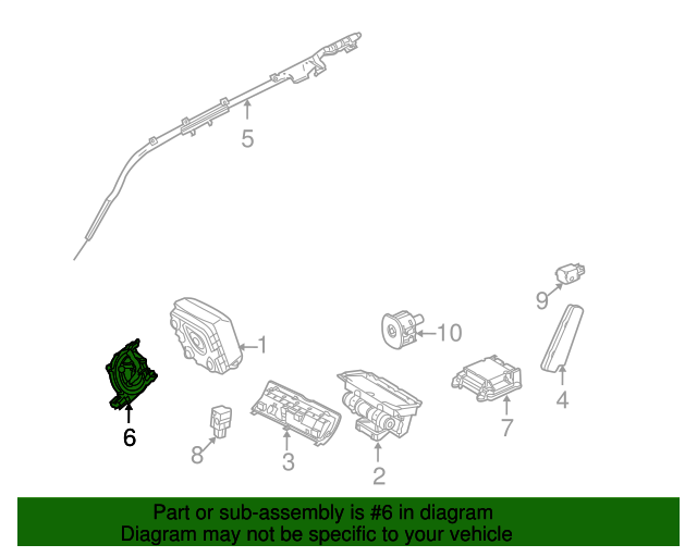 2012-2015 Land Rover Clock Spring LR024651 | OEM Parts Online