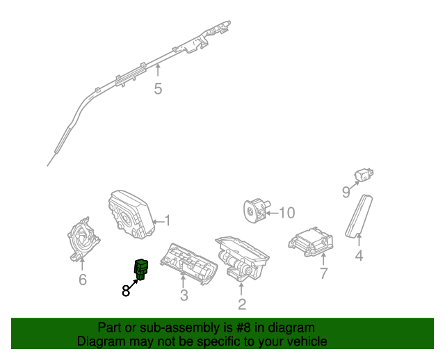 YDB500410 - Ft Impact Sensor 2008-2015 Land Rover LR2 | Land Leaping ...