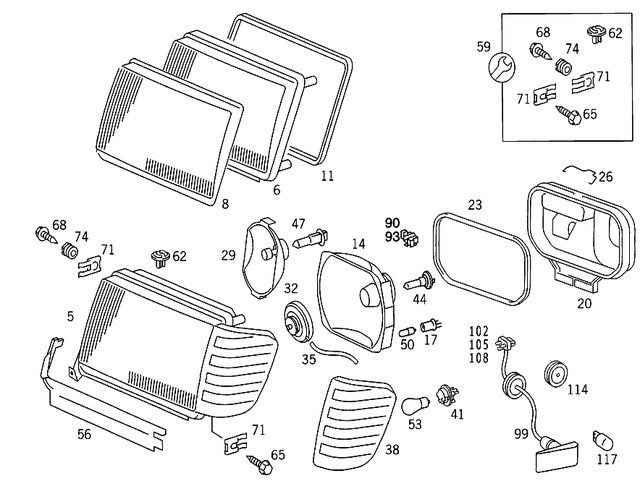 001-545-85-28 - Plug Housing 1955-1993 Mercedes-Benz | Mercedes-Benz ...