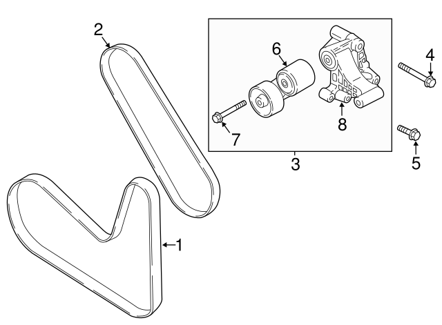 25291-2C000 - Tensioner Bolt 2018-2021 Kia Stinger | Kia.Parts Store