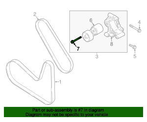 25291-2C000 - Tensioner Bolt 2018-2021 Kia Stinger | Kia.Parts Store
