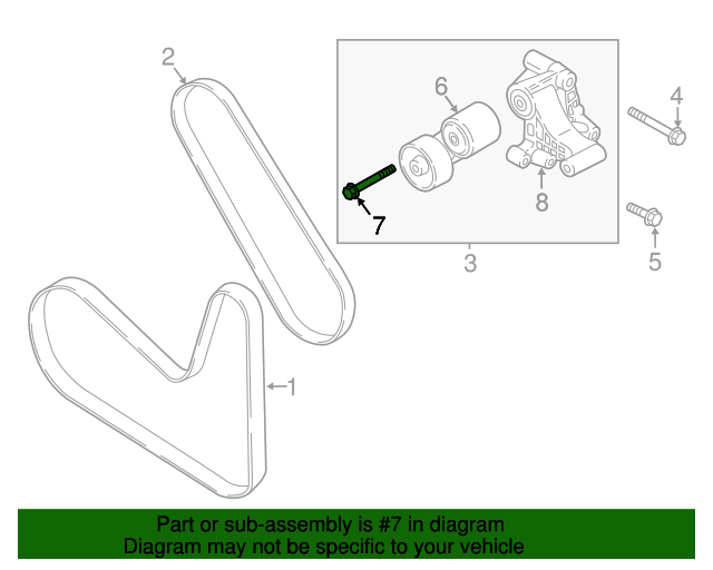 25291-2C000 - Tensioner Bolt 2018-2021 Kia Stinger | Kia.Parts Store