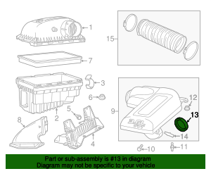 2013-2019 Ram 1500 Resonator Seal 68105185AA | TascaParts.com
