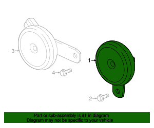 38100-TLA-A01 - Horn Assembly (Low) - 2017-2020 Honda | Honda Factory Parts