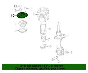 F2GZ-3A197-A - Upper Mount - 2015-2024 Ford | Lasco Auto Parts