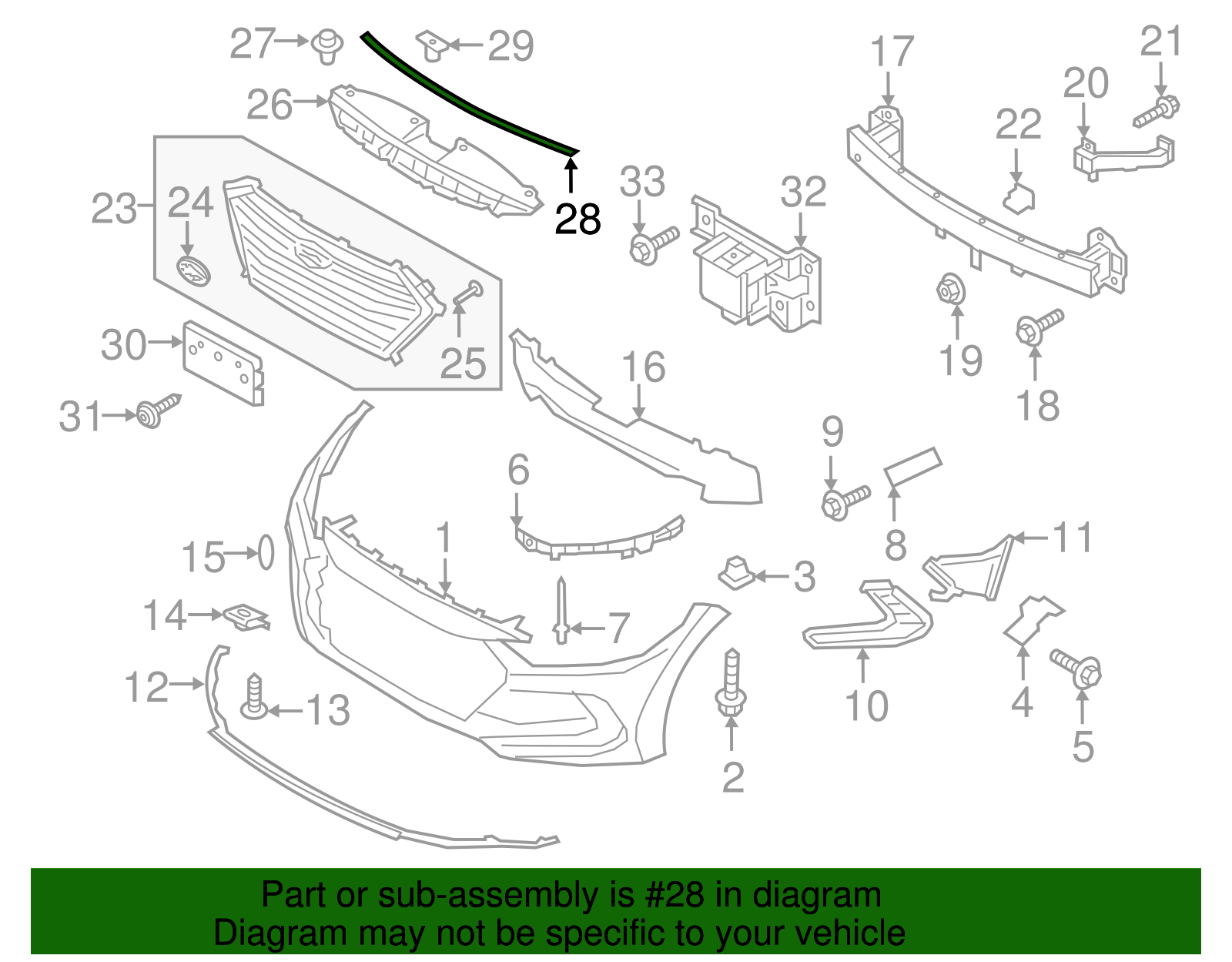 2017-2018 Hyundai Elantra Seal Strip 86357-F2000 | Hyundai Wholesale Direct