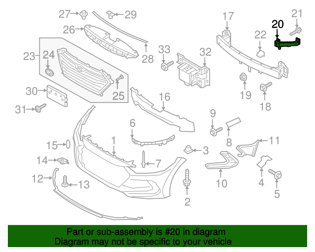 2017-2020 Hyundai Elantra Reinforcement 64118-F2000 | OEM Parts Online