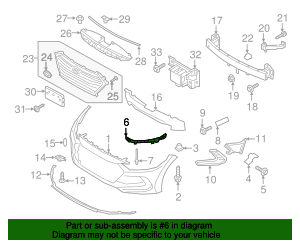 Genuine Upper Reinforced for 2017-2018 Hyundai Elantra | Part# 86554 ...