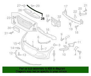 Genuine Seal Strip for 2017-2018 Hyundai Elantra | Part# 86357-F2000 ...