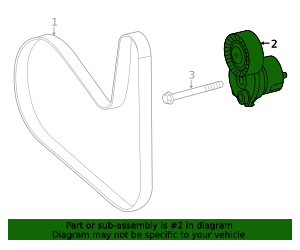 2016-2023 Mercedes-Benz Accessory Drive Belt Tensioner Assembly ...
