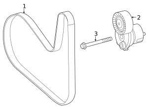 2016-2023 Mercedes-Benz Accessory Drive Belt Tensioner Assembly ...