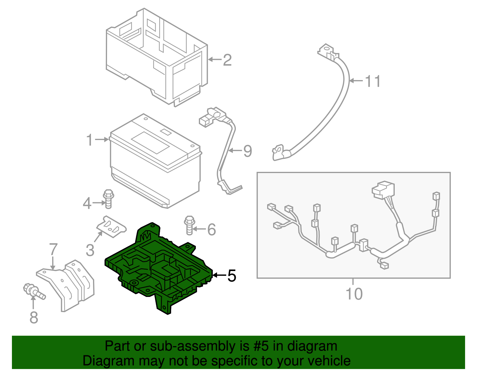 37150-2P200 - Battery Tray 2013-2019 Hyundai | AutoNation Parts