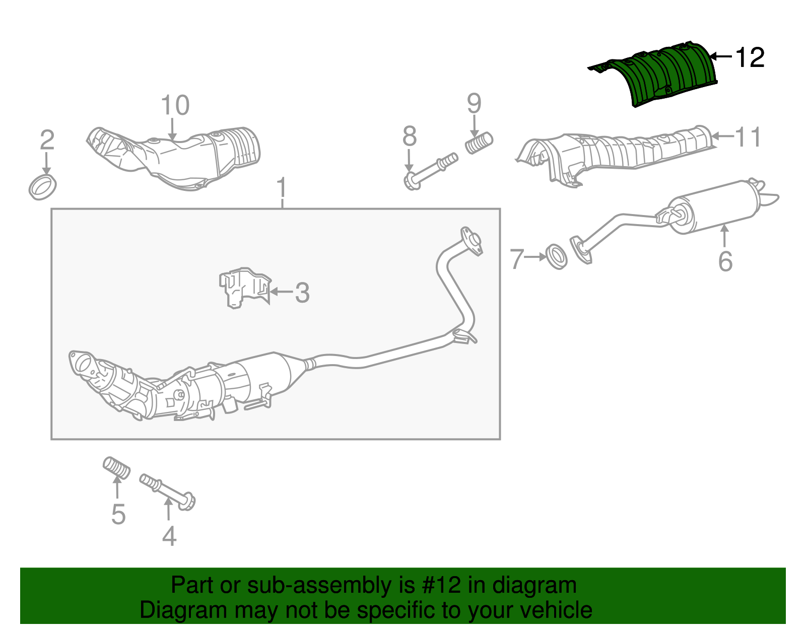 2010-2017 Toyota 2010-2017 Toyota - Heat Shield 58327-47020 | Sparks Parts