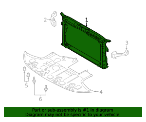 2019-2022 Hyundai Veloster N Radiator Support 64101-K9000 | World OEM ...