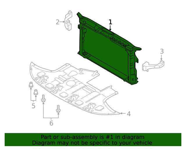 2019-2022 Hyundai Veloster N Radiator Support 64101-K9000 | OEM Parts ...