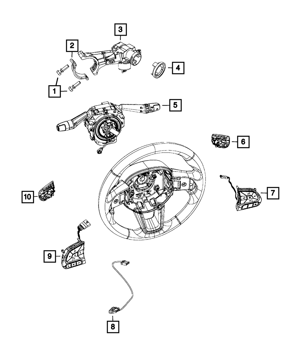 6UW45LXHAD - Steering Column Control Module Clock Spring 2022-2023 Jeep ...