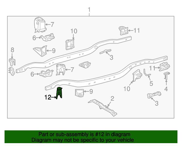 2008-2021 Toyota Land Cruiser Upper Support 51506-60070 | Toyota Parts ...