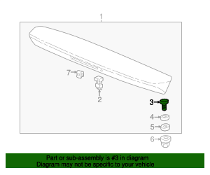 90303-S00-A00 - Spoiler Bolt 1996-2008 Honda | Honda Parts Online