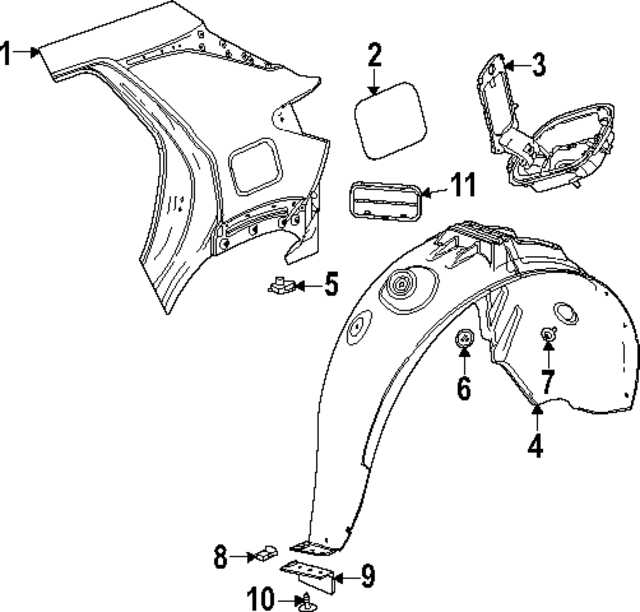 Fuel Pocket 42793536 | GMPartsDirect.com