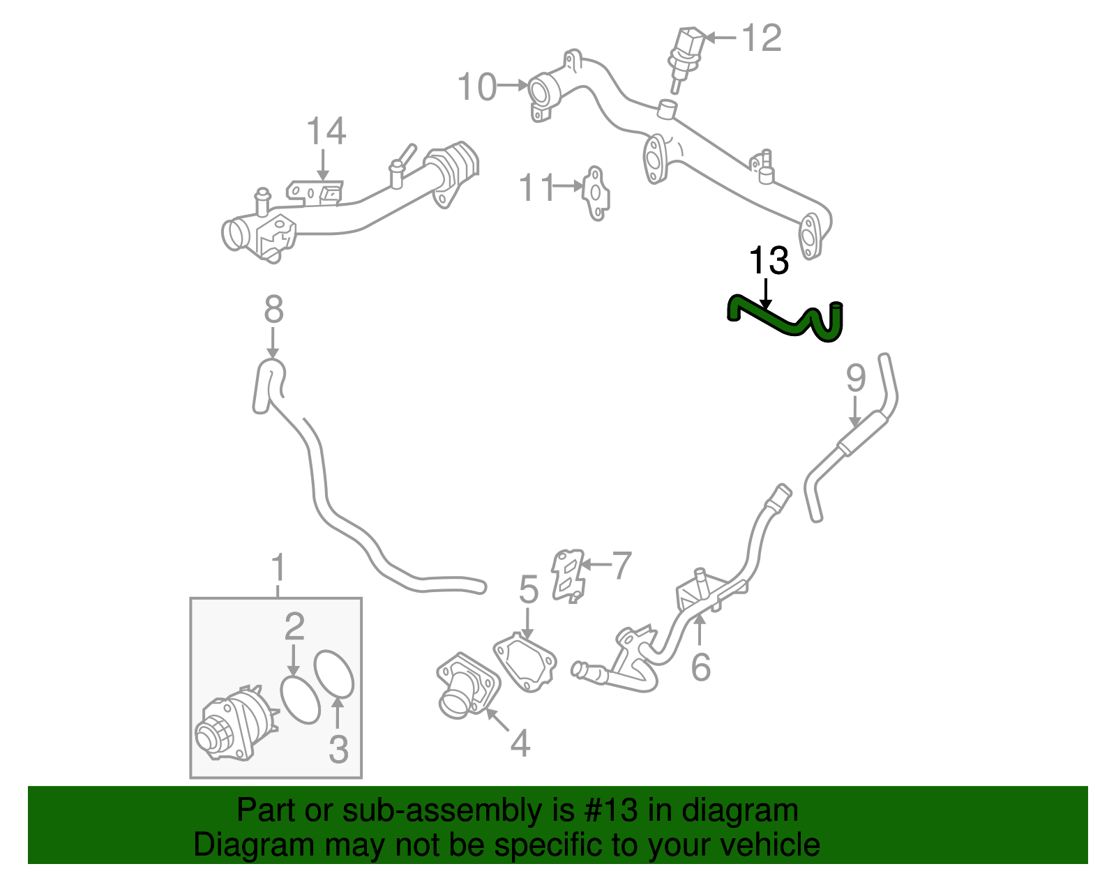 2005-2021 Nissan Hose 14056-EA200 | Nissan Parts Plus